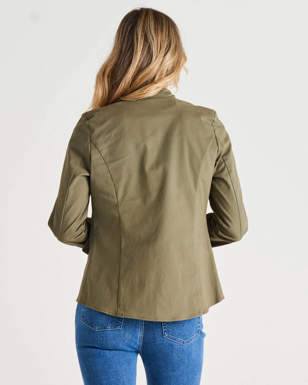 BETTY BASICS STACEY MILITARY JACKET - - La Diva Waihi